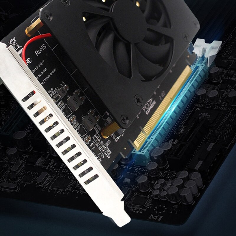 4 M.2 NVMe SSD PCIe X16 Adapter PCI Express 4.0 X1... – Grandado