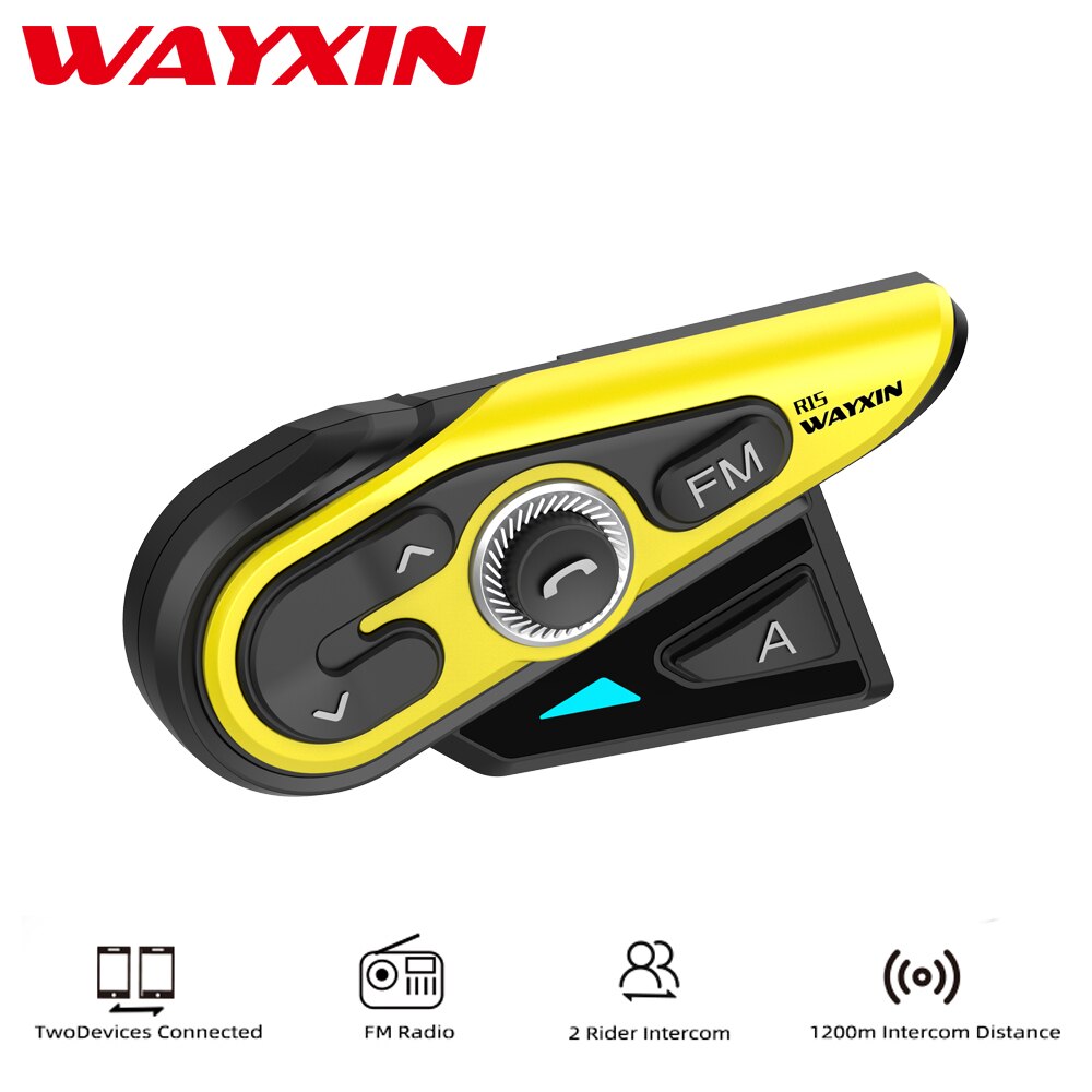 Wayxin 1Pcs Bluetooth 5.0 Intercom Motorhelm Heads... – Grandado
