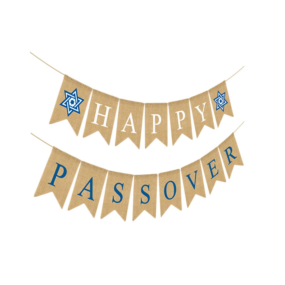 1Set Flags Happy Passover Banner Party Hanging Fla... – Grandado