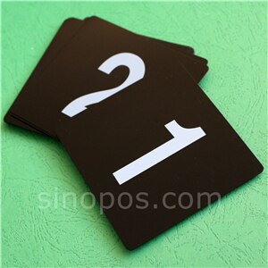 Plastic Number Cards 4", vinyl table numbers card ... – Grandado