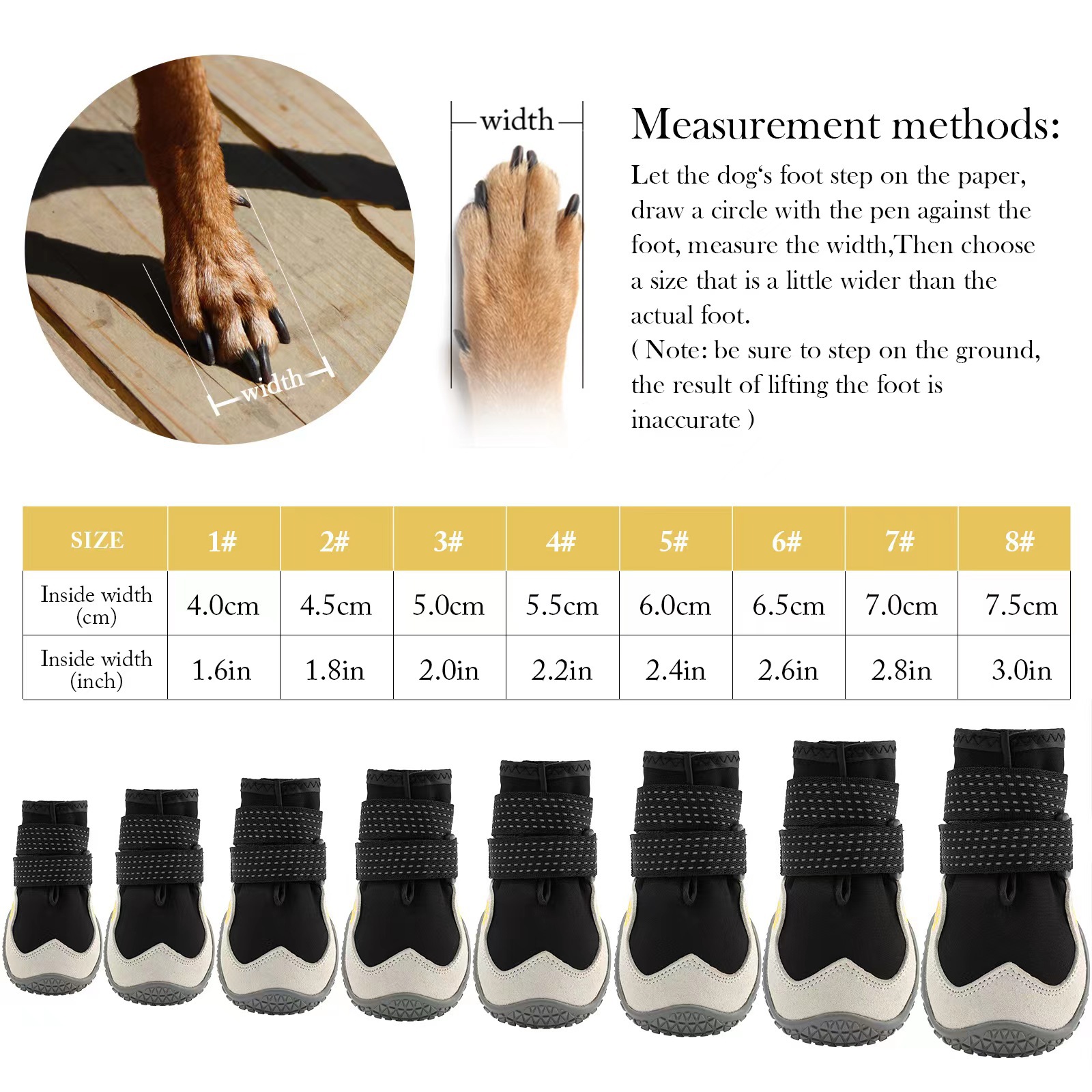 ATUBAN Dog Shoes for Large Size Dogs, Waterproof M... – Grandado