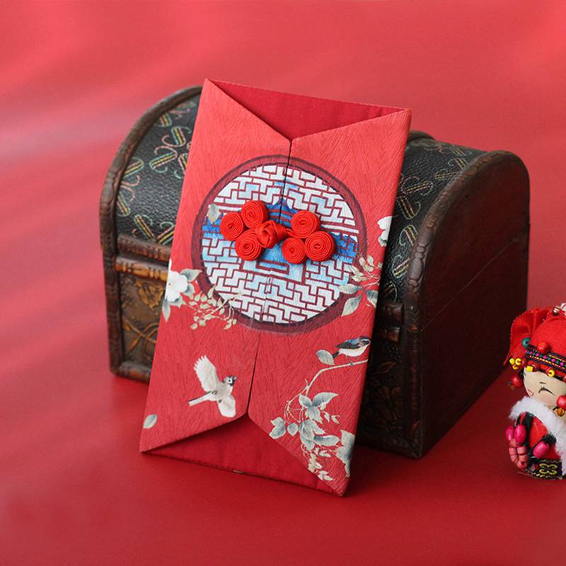 Chinese Style Red Envelope Year Red Envelope Fabri... – Grandado