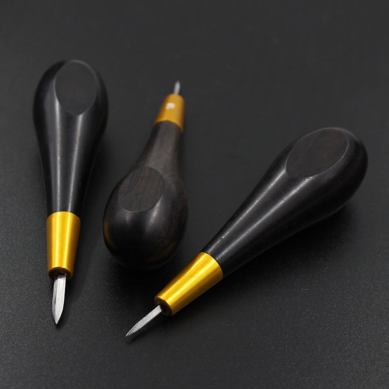 1PCS Rhombus Awl leather wooden handle Awl tool fo... – Grandado