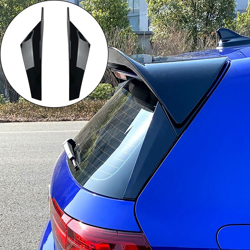 Glossy Black Verticale Achterruit Side Spoiler Win... – Grandado