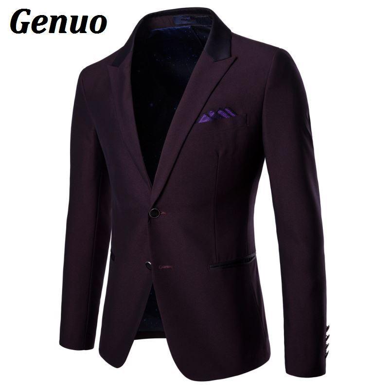 Genuo Men Suits for Wedding Dress Men Two Buttons ... – Grandado