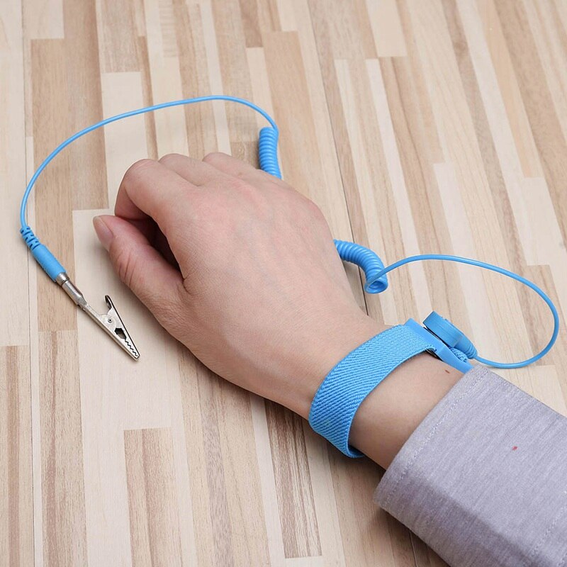 Blue Adjustable Anti Static Bracelet Electrostatic... – Grandado