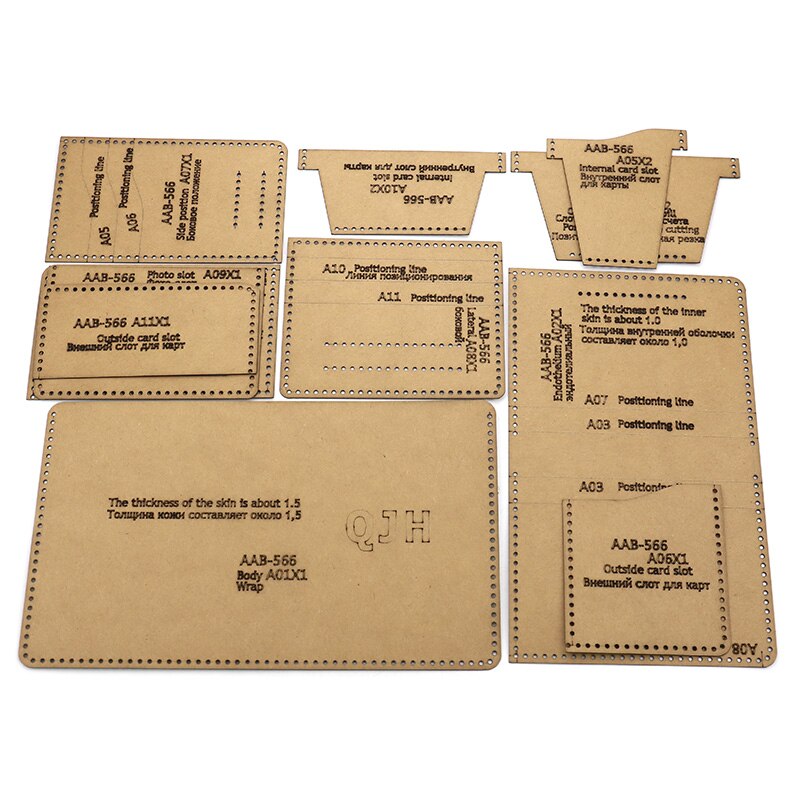 Diy Handgemaakte Lederen Portemonnee Template Kraf... – Vicedeal