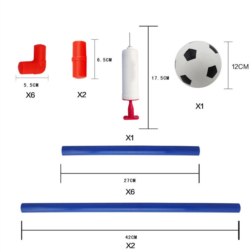 Kids Sports Soccer Toy Set With Ball Pump Goal Net... – Grandado