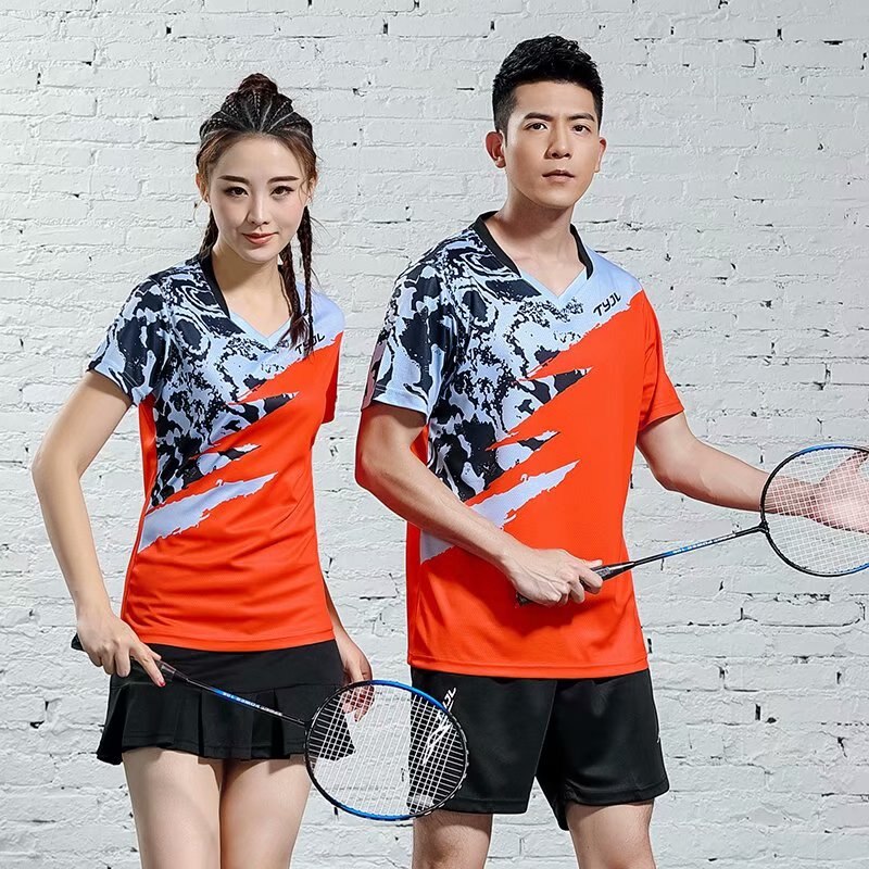 Polyester Badminton Training Wear Tennis T-shirt S... – Grandado