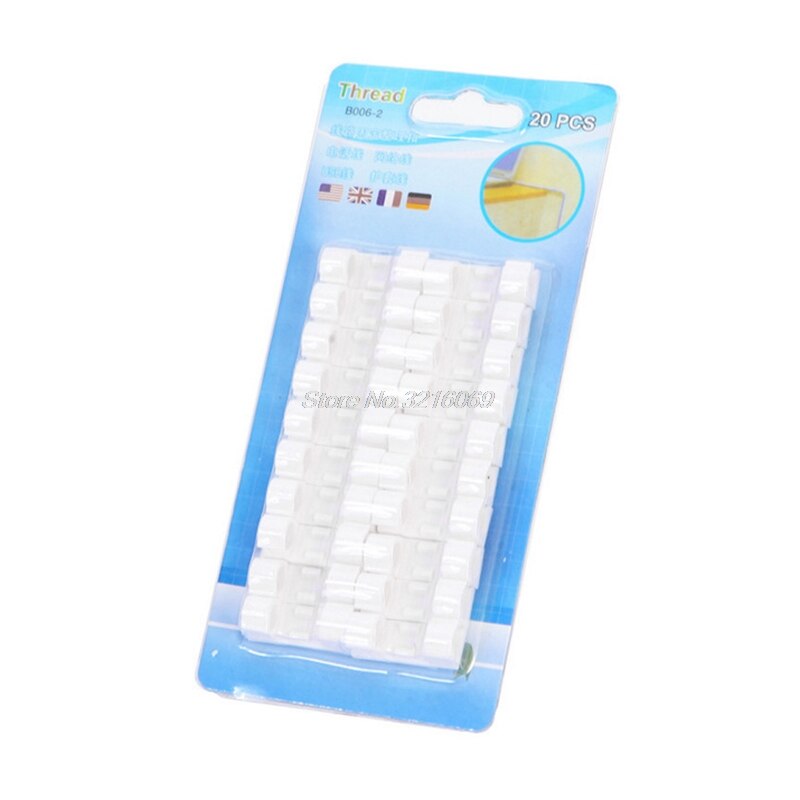 20Pcs/Set Cord Wire Cable Plastic Clips Self Adhes... – Grandado
