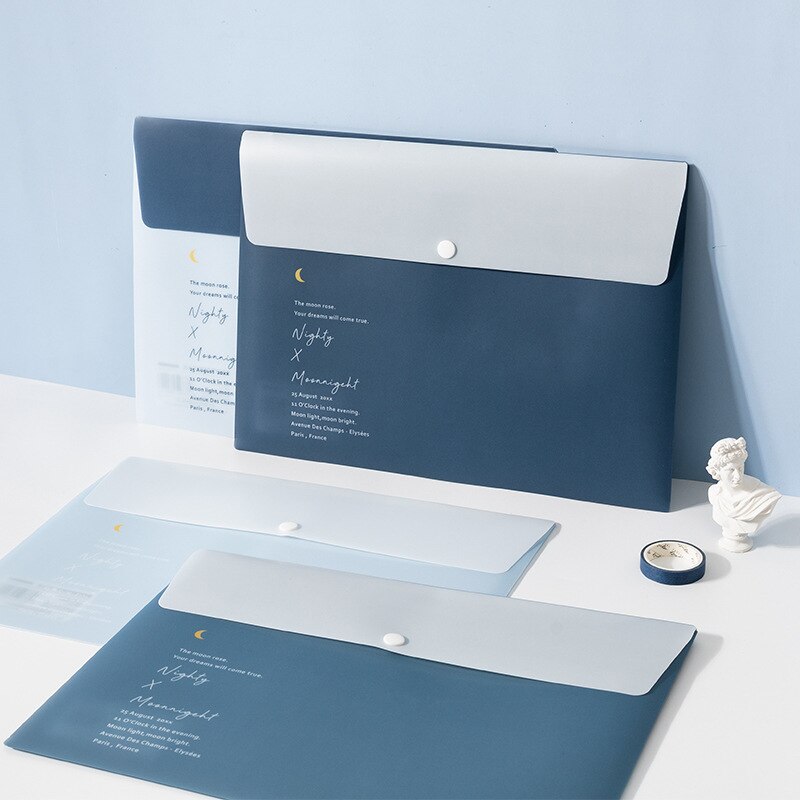 4pcs A4 File Bag File Storage Bag Large Capacity D... – Grandado