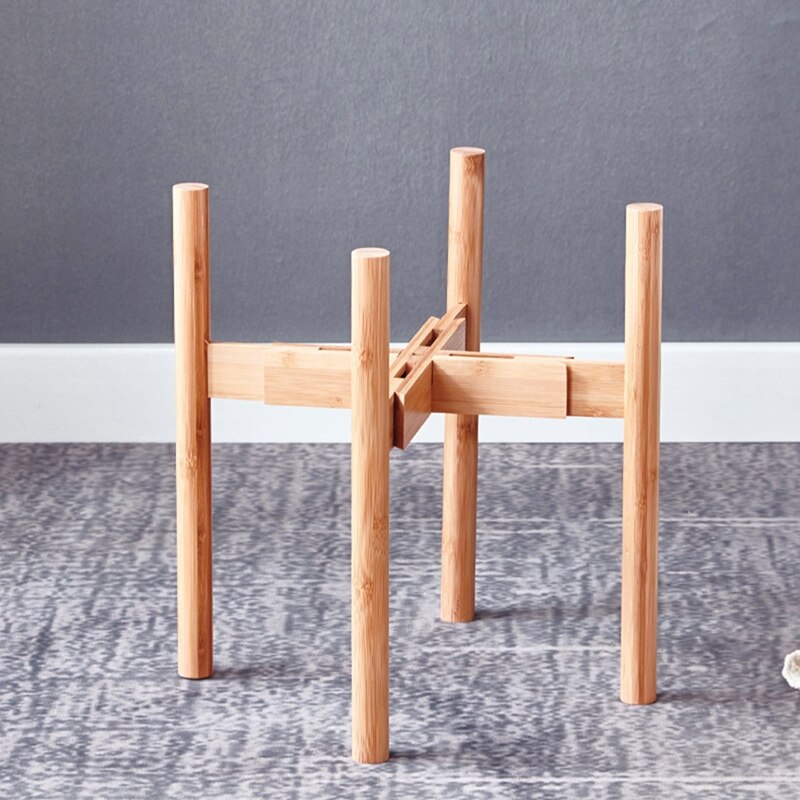 Expandable Plant Holder Bamboo Wood Flower Pot Dis... – Vicedeal