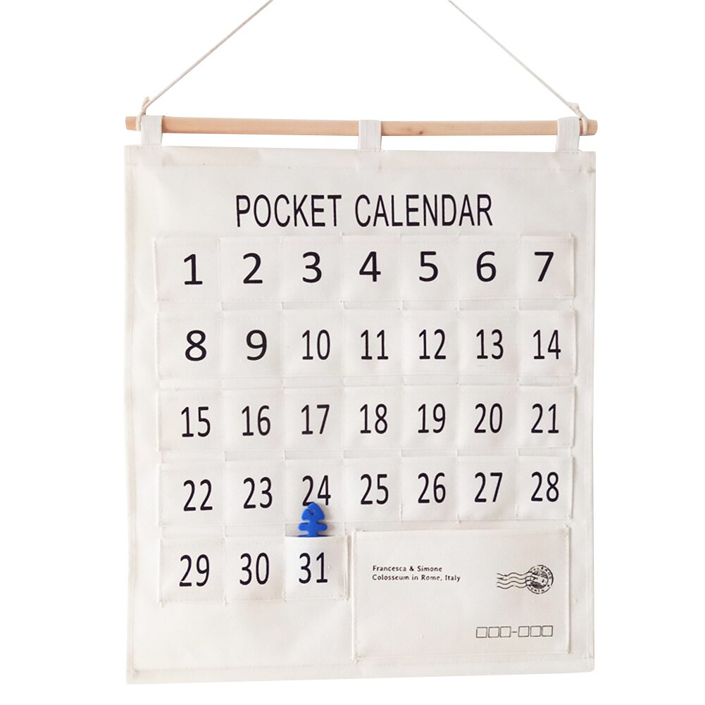 Hanging Bag White Wall Decor Multi Pouches Storage... – Vicedeal