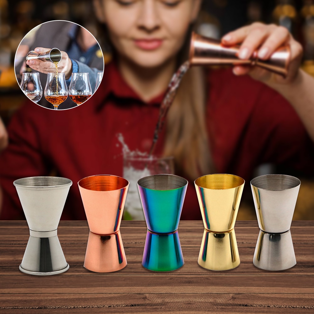 15/30Ml Cocktail Tweekoppige Glas Bar Jigger Roest... – Grandado