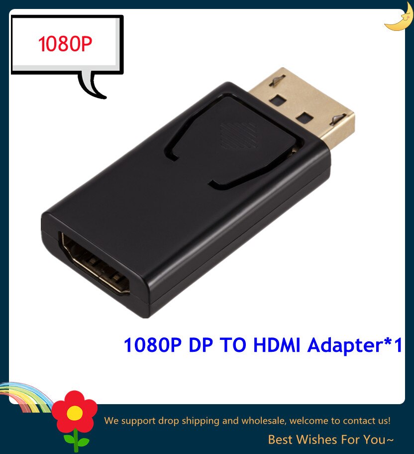 4K 1080P DisplayPort to HDMI-compatible Adapter Co... – Vicedeal