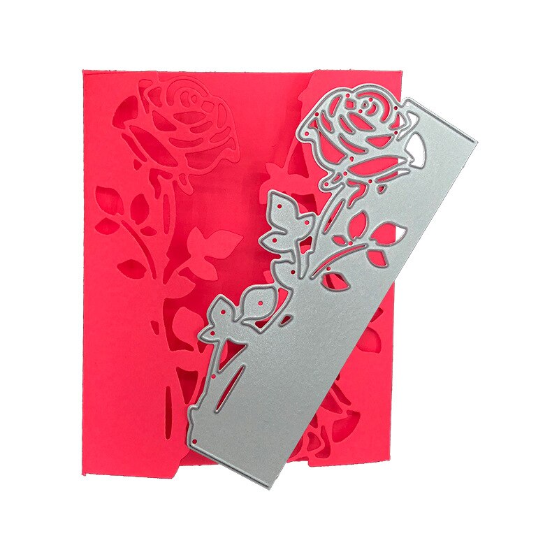 Rose Leaves border Metal Cutting Dies Stencils Die... – Grandado