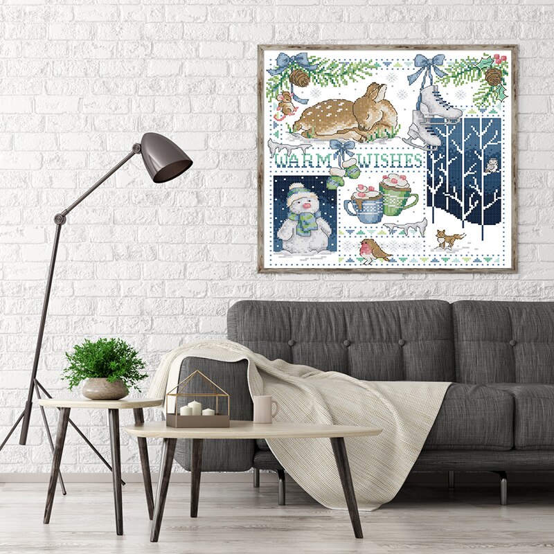 Handarbete 14ct och 11ct räknas tryckta på duk kor... – Grandado