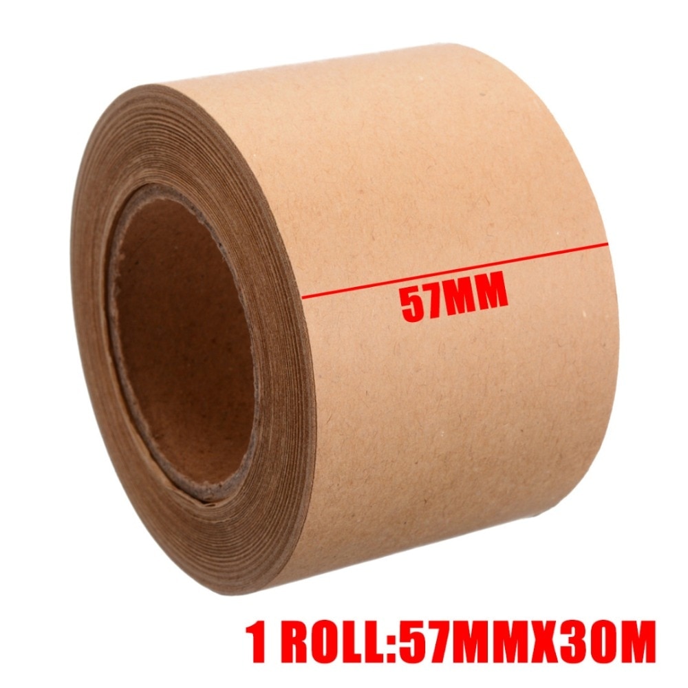 1 Roll 30m Gummed Kraft Paper Brown Masking Adhesi... – Grandado