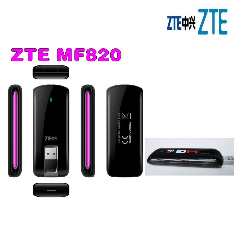 ZTE MF820 4G LTE 1800/2100/2600MHz USB Modem 100Mb... – Vicedeal