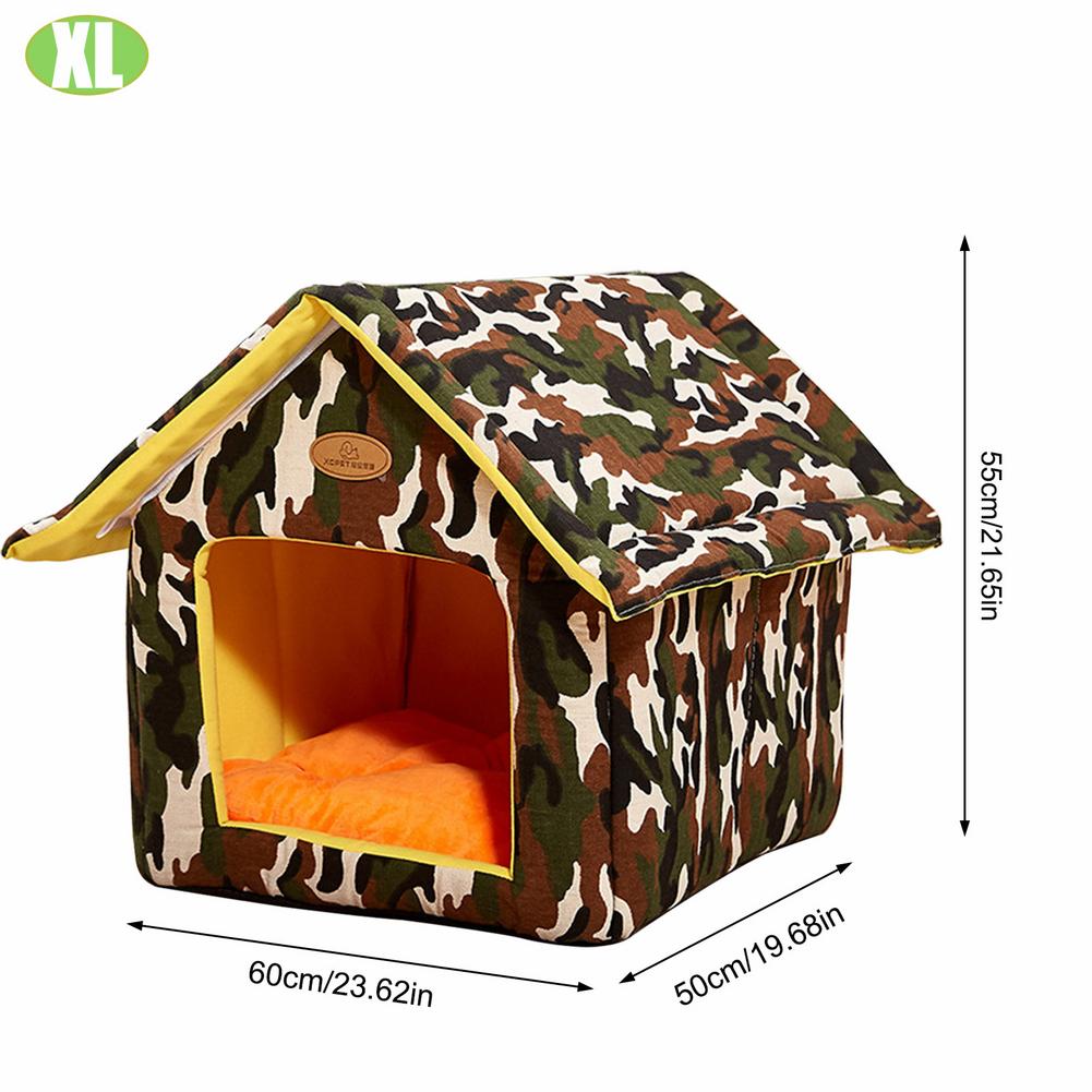 Cat Puppy Portable Pet Dog House Cozy House Semi-c... – Grandado