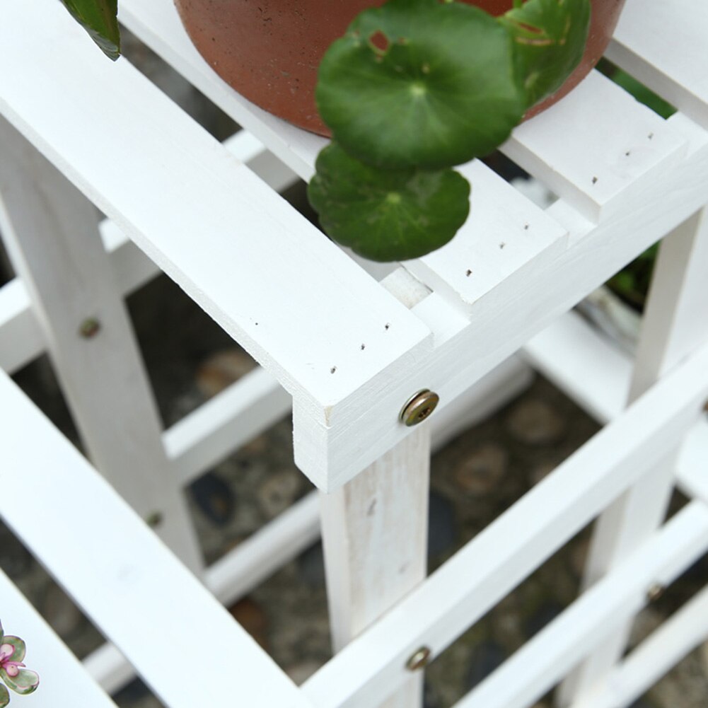 Træplantestativ 3 etagers lodret hylde blomsteruds... – Vicedeal