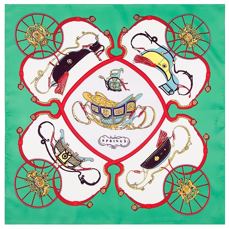 Matagorda Lady Scar 60-60cm Soft Silk Scarves Fren... – Grandado