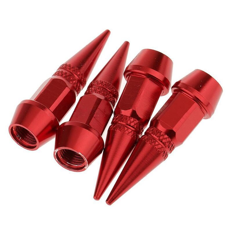 4 pcs Red Spike Wheel/Tire Valve Stem Car-Truck Ai... – Grandado