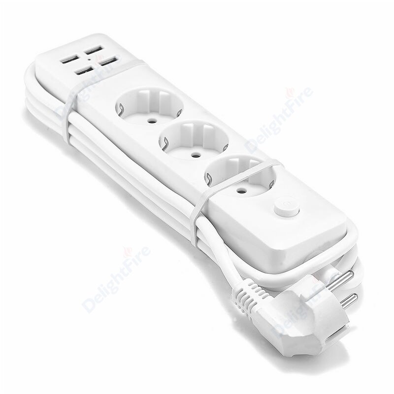 EU Power Strip Network Filter Portable EU Schuko S... – Vicedeal