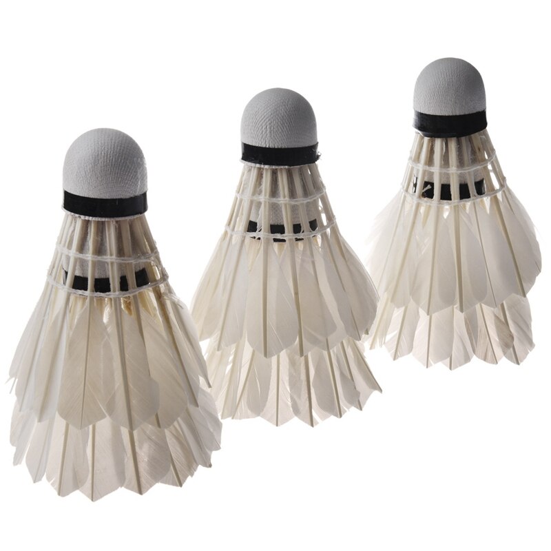 7 Pcs Badminton Kit: 6 Pcs Feather Shuttlecocks Ba... – Grandado