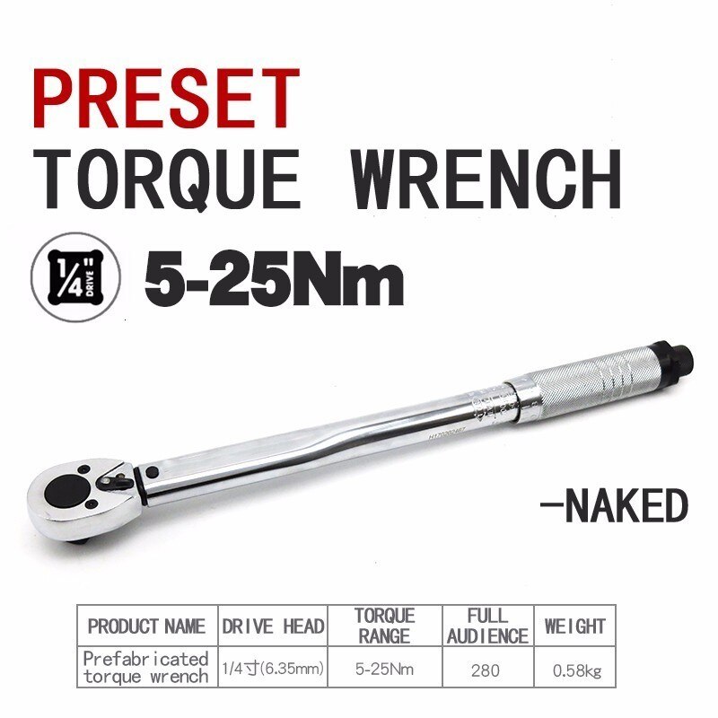 FGHGF 1/4 3/8 1/2 The Torque Wrench Drive 5 210 Nm... – Vicedeal