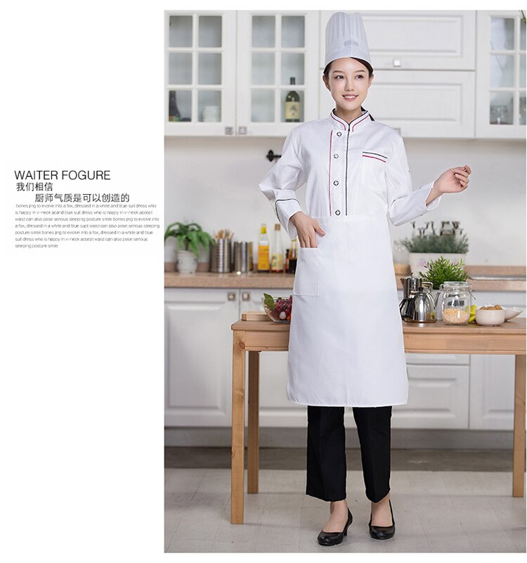 Autumn and winter wear chef overalls men's long-sl... – Grandado