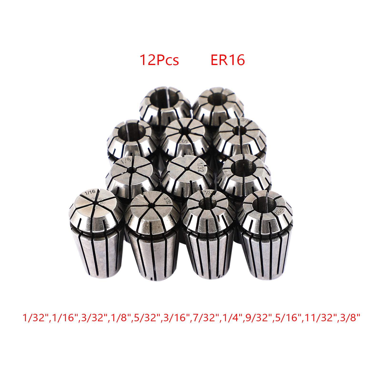 Areyourshop 12Pcs ER16 Spring Collet Set Voor Cnc ... – Grandado