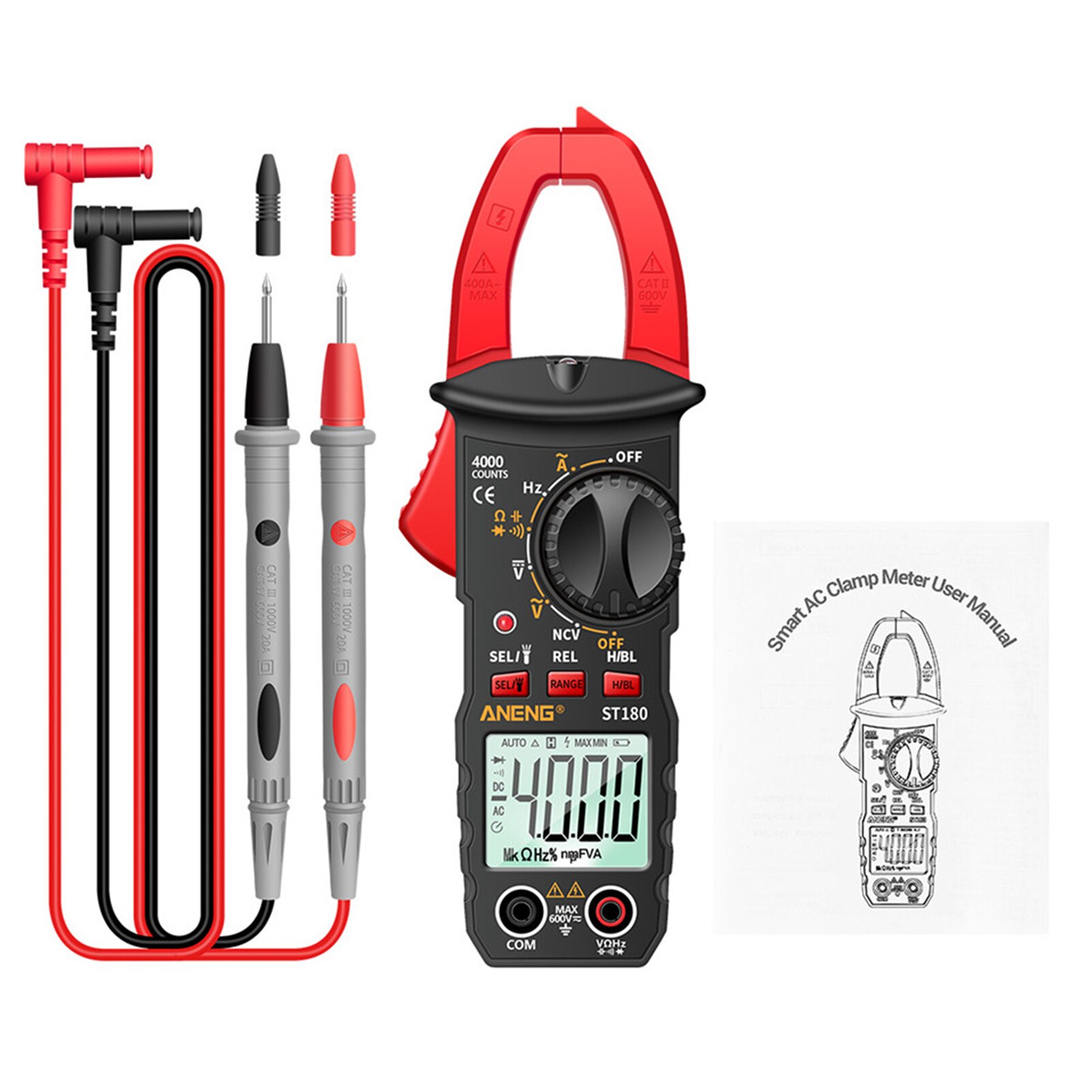 Voltmeter Digital Clamp Meter Auto Ranging AC DC V... – Vicedeal