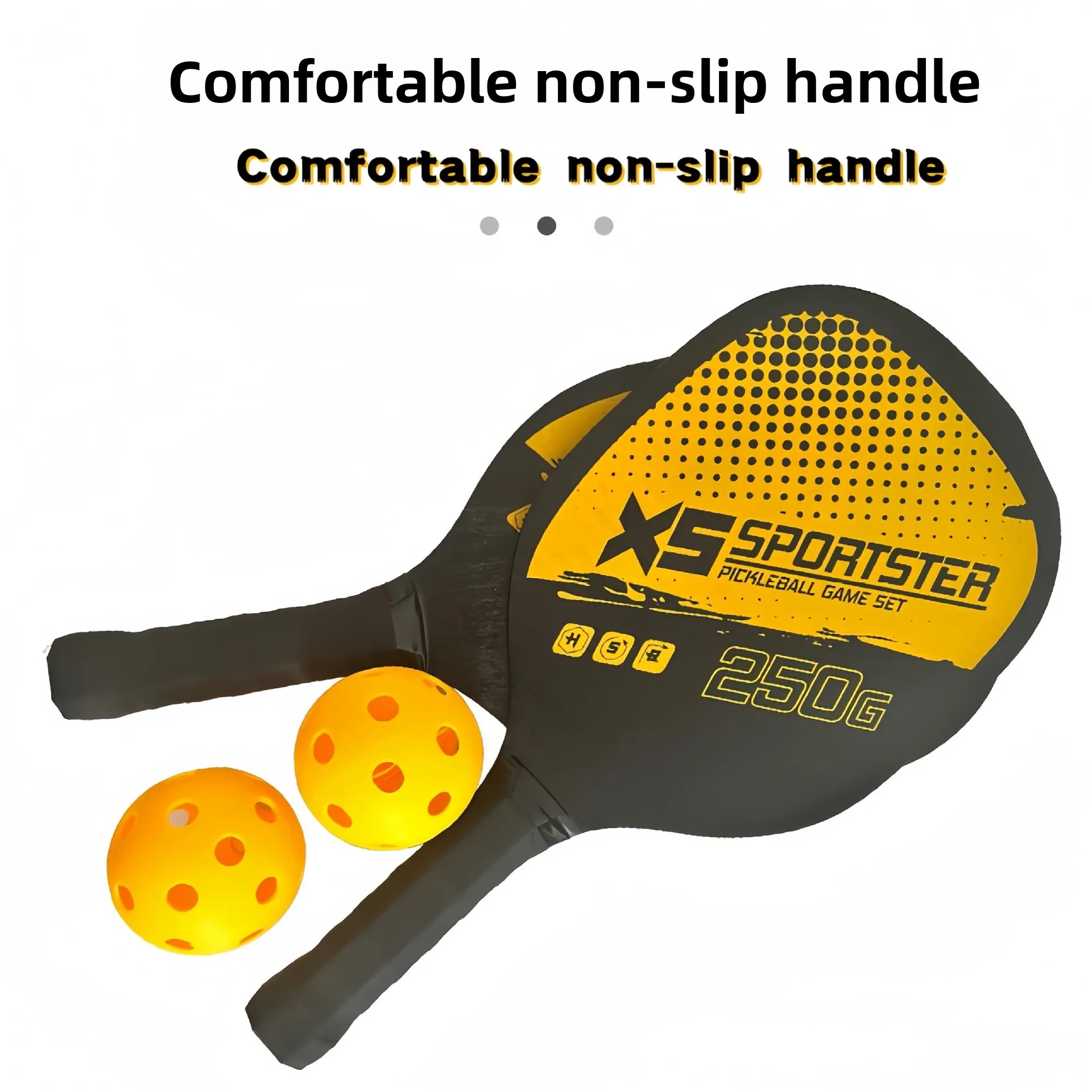 Wooden Padel Racket Beach Set with Ball Outdoor Sp... – Vicedeal