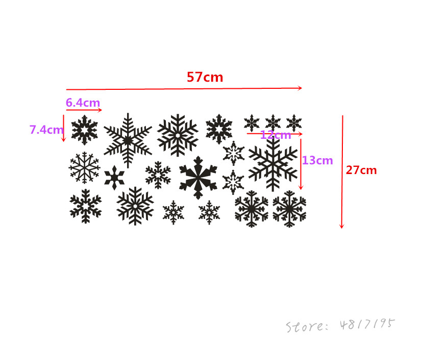 Variour-Conjunto de copos de nieve para decoración... – Grandado