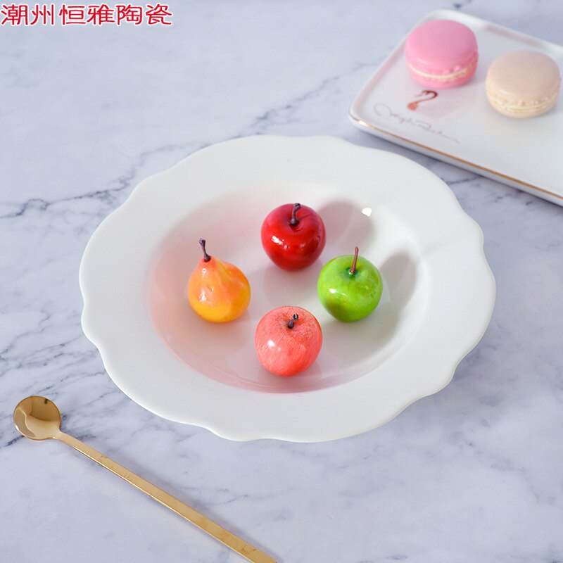 Nordic ceramics simple dinner plate pasta dish sal... – Grandado