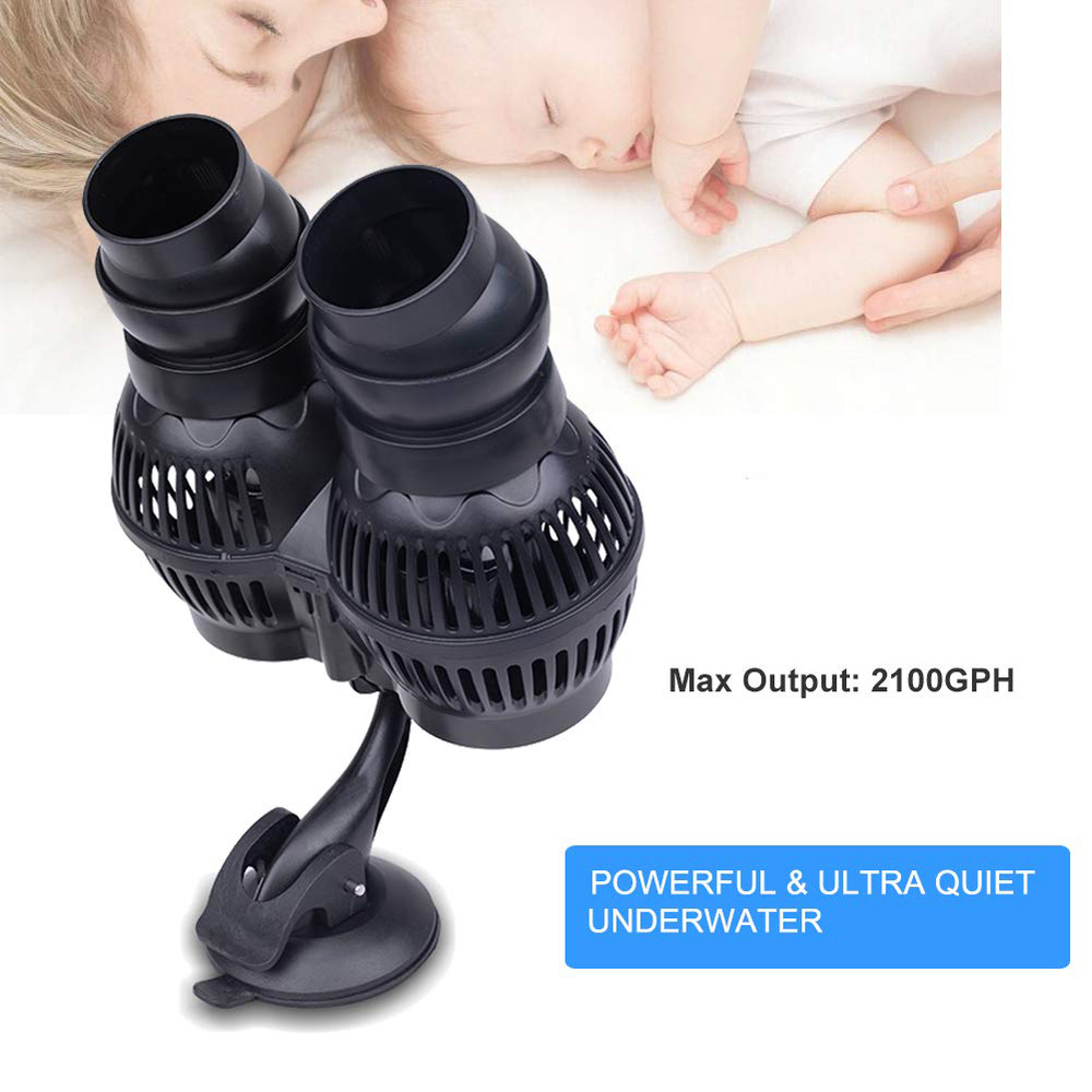 8000L/h Dual Head Aquarium Wave Maker Pomp voor Fi... – Vicedeal