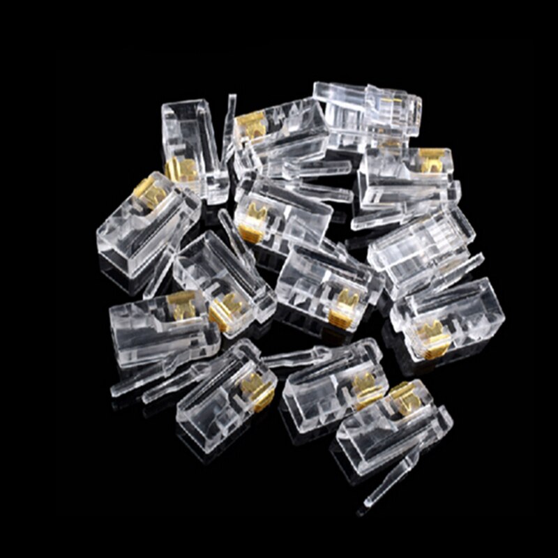 100PCS 4P4C 4 Pins 4 Contacts RJ11 Telephone Modul... – Grandado