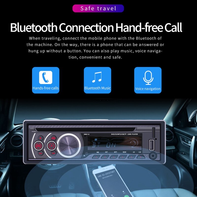 Auto Stereo Cd-speler-Single Din Bluetooth O En Ha... – Vicedeal