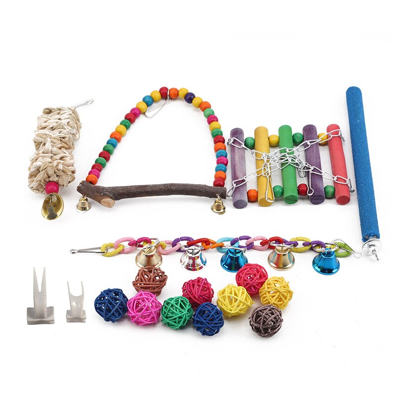 12 Stks/set Papegaai Speelgoed Voor Vogel Accessoi... – Vicedeal