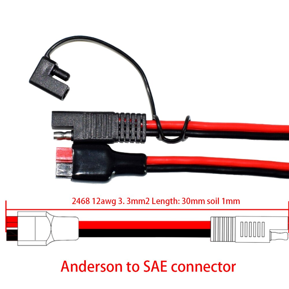 30Cm Sae Connectoren Met Anderson Powerpole 30AMP ... – Vicedeal