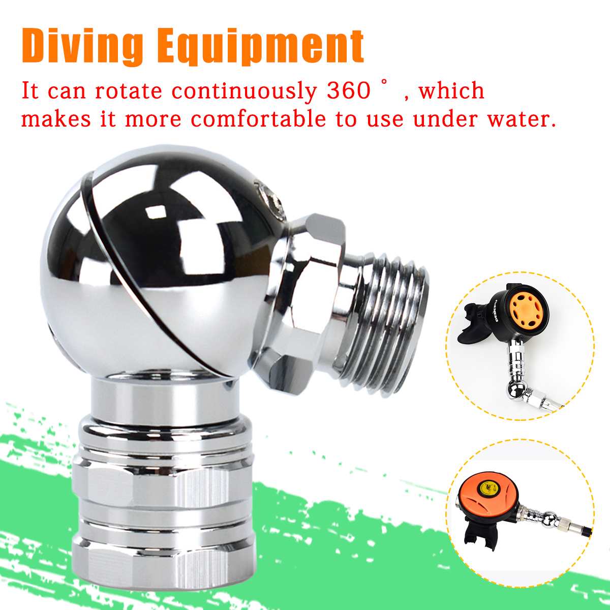 Underwater Diving Valve Swivel Connector Diving Eq... – Vicedeal