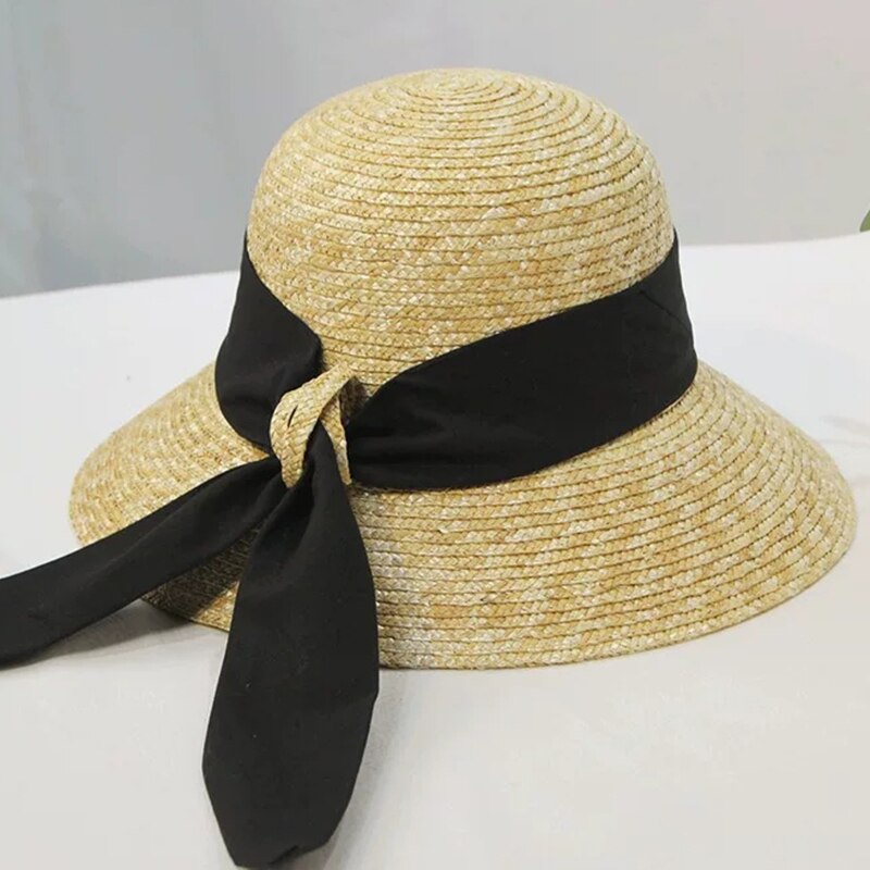 Stråhat damesommerhat til kvinder stor bred skygge... – Vicedeal
