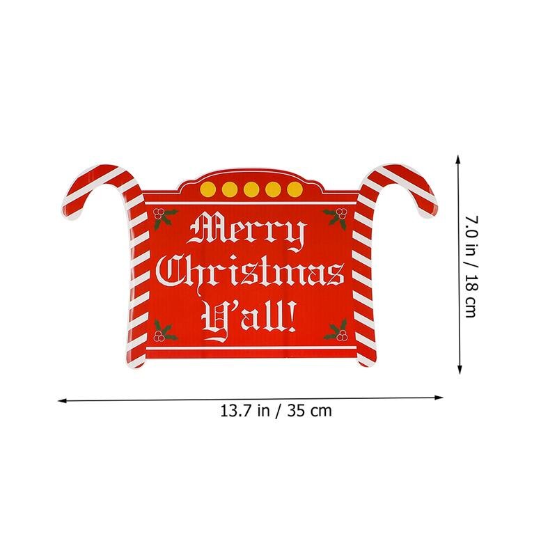 1pc Square Christmas Prop Lawn Signboard Hollowed-... – Grandado
