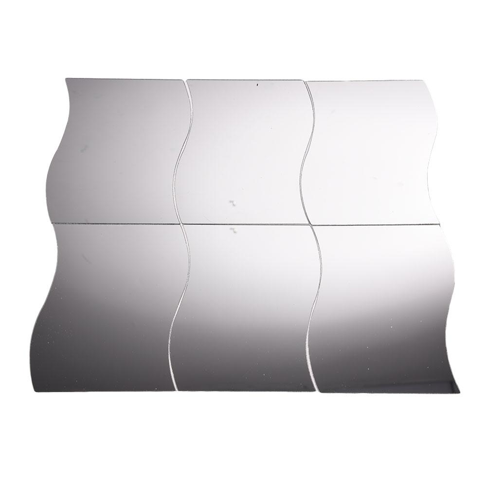 6 Stks/set Diy Taille Lijn 3D Spiegel Sticker Mode... – Grandado