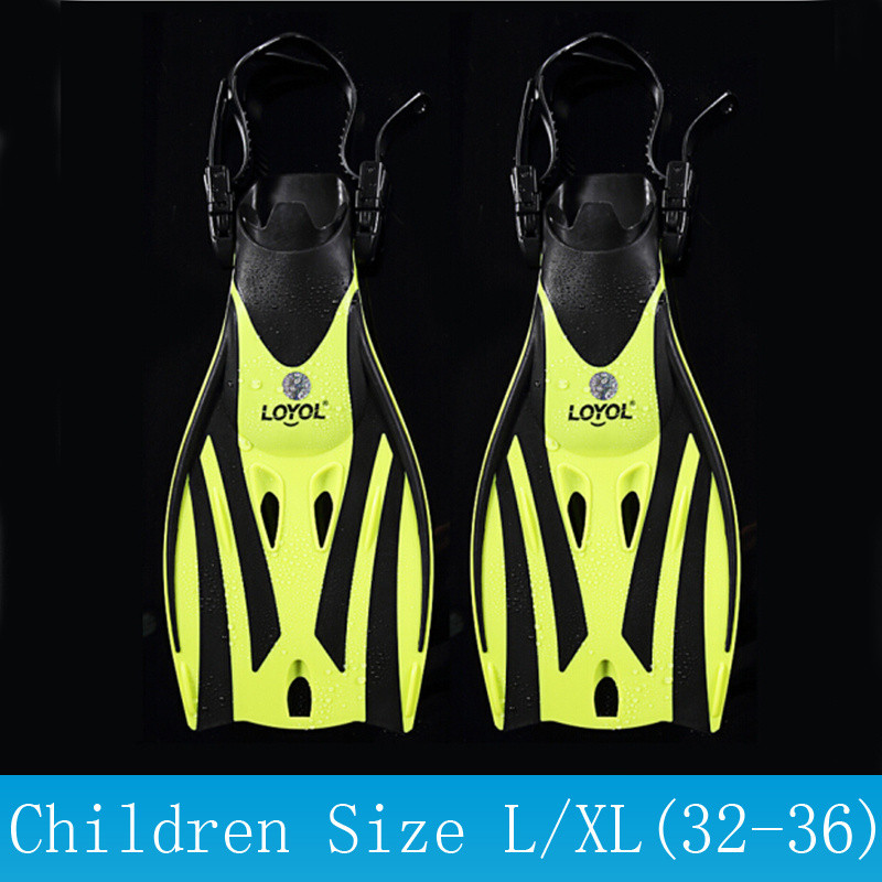 Kinder Schwimmen Flossen Einstellbar Tauchen Frosc... – Grandado