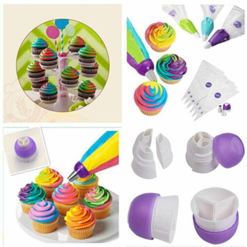 3 Holes Cake Converter Mix 3 Colors Icing Piping N... – Grandado