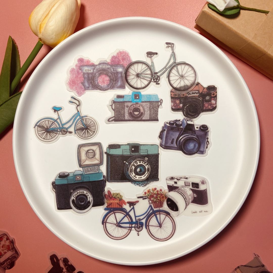 Vintage Camera Sticker Diy Scrapbooking Bodem Coll... – Vicedeal