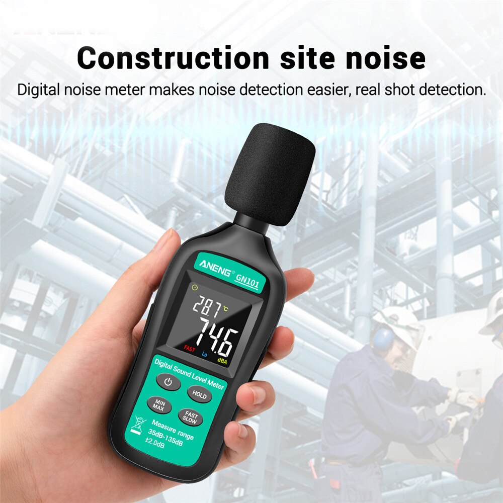 Digital Noise Meter Measurement 35-135dB Intellige... – Vicedeal