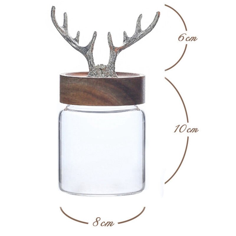 Glass Bottle Nordic Glass Storage Jar Household Fo... – Grandado
